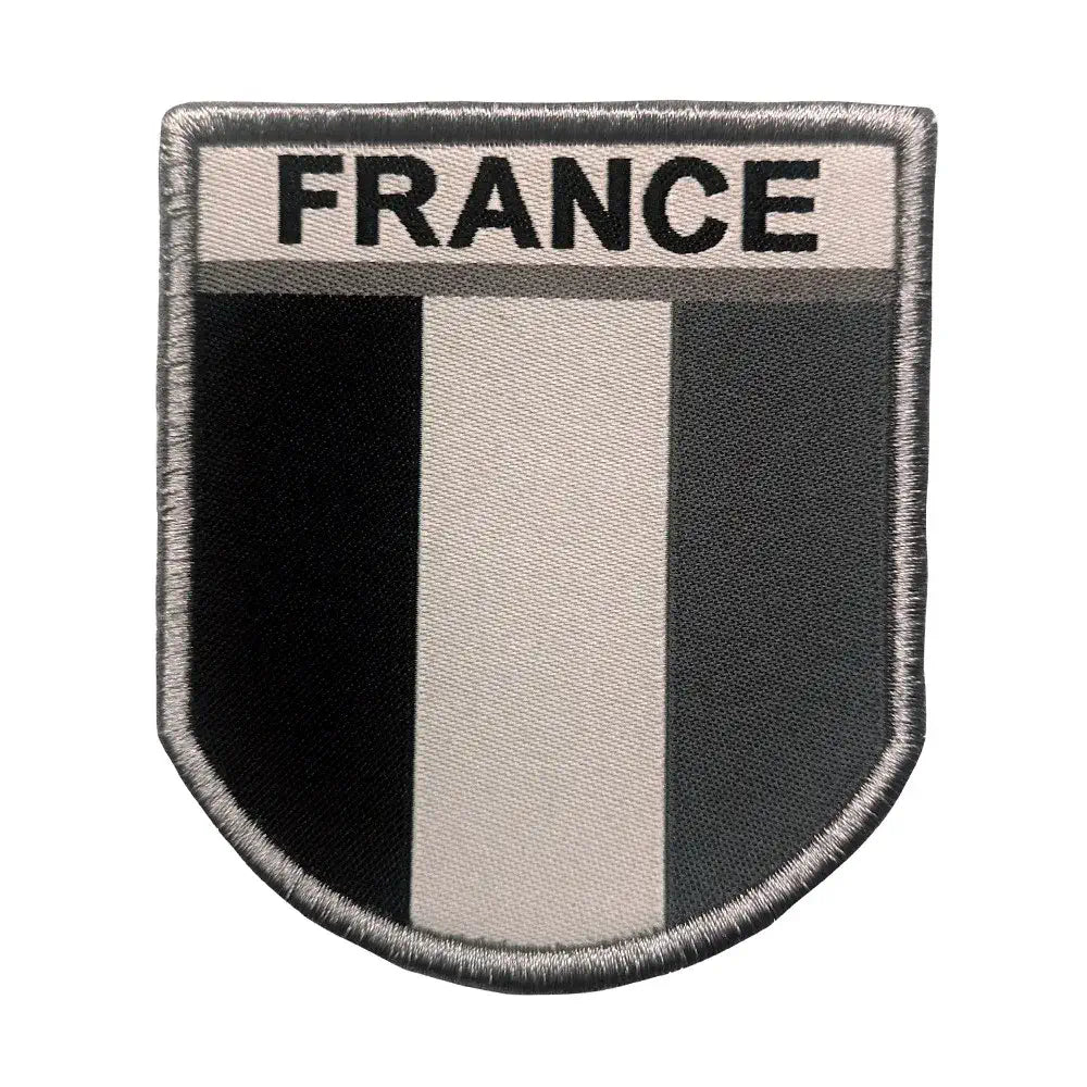 Ecusson France brodé gris Velcro pour épaule - ANTAM FRANCE